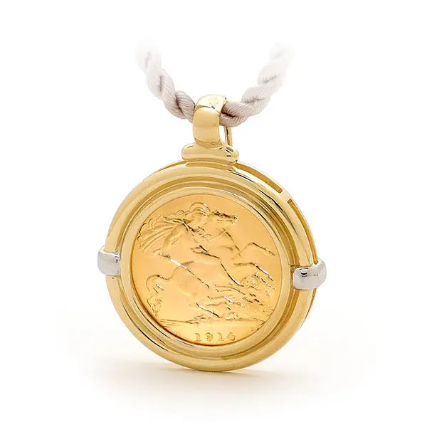 Half Sovereign Pendant P39 | Solid Gold Coin – Gems & Jewellery – Gems ...